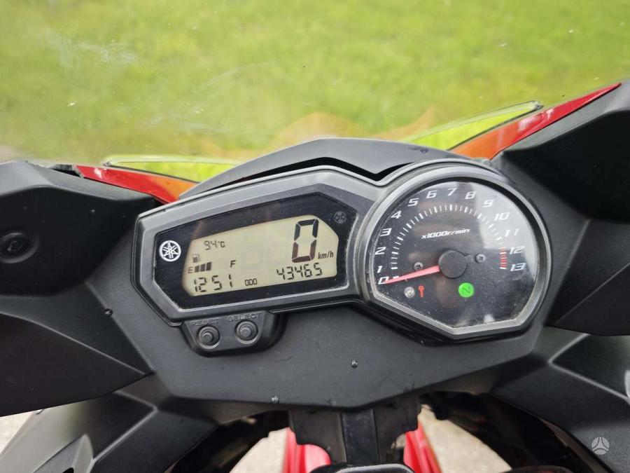 Red Yamaha XJ 600S 2010 in Mazeikiai, with an engine capacity of 0.60 L and mileage of 43 thousand km for 2400 €, photo 7 on AUTOMOTO.COM.LV