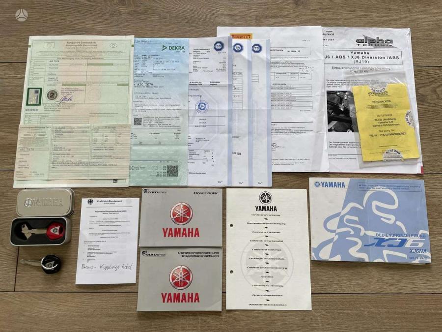Black Yamaha XJ 2009 in Klaipeda, with an engine capacity of 0.60 L and mileage of 25 thousand km for 3700 €, photo 30 on AUTOMOTO.COM.LV