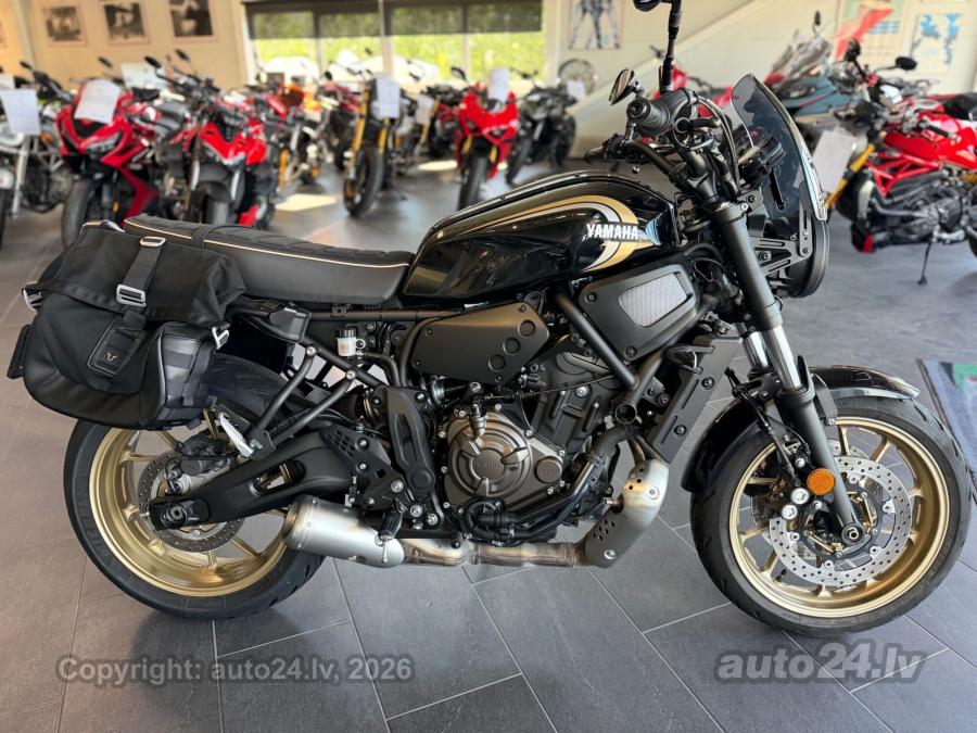 Black Yamaha XSR 700 2024 in Tallinn, with an engine capacity of 0.69 L and mileage of 5 thousand km for 6790 €, photo 3 on AUTOMOTO.COM.LV