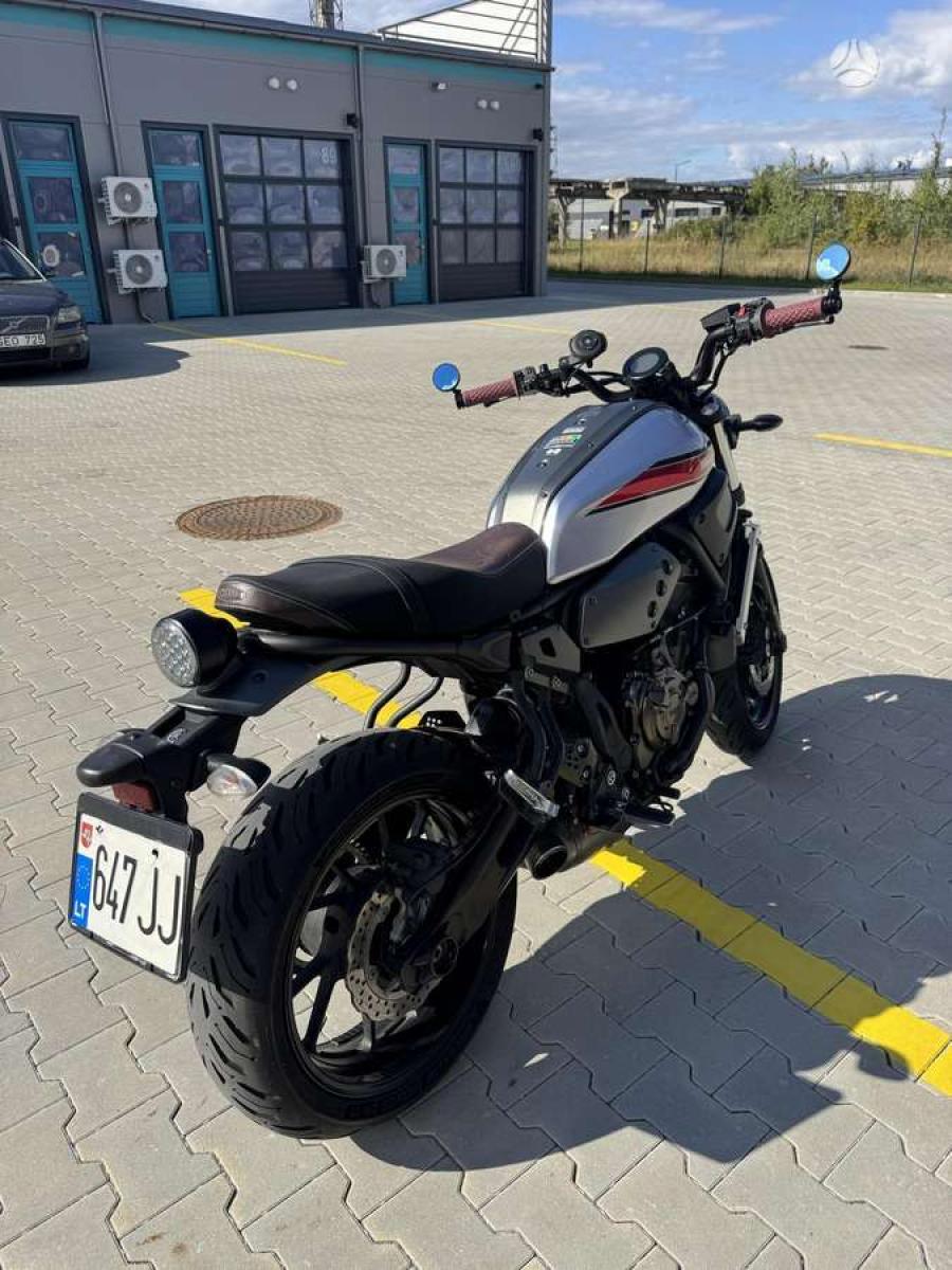 Grey Yamaha XSR 2018 in Kaunas, with an engine capacity of 0.70 L and mileage of 22 thousand km for 4000 €, photo 8 on AUTOMOTO.COM.LV