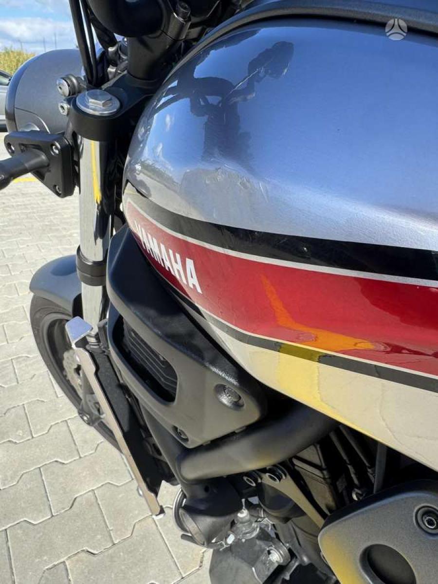 Grey Yamaha XSR 2018 in Kaunas, with an engine capacity of 0.70 L and mileage of 22 thousand km for 4000 €, photo 11 on AUTOMOTO.COM.LV