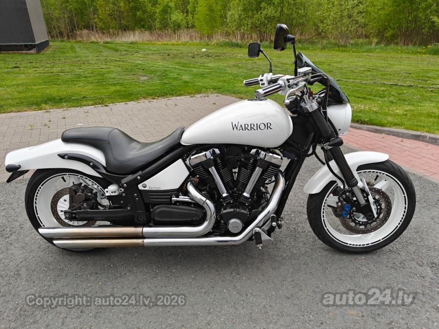 White Yamaha XV 1700 Warrior 2002 in Tartu, with an engine capacity of 1.67 L and mileage of 45 thousand km for 6100 €, photo 3 on AUTOMOTO.COM.LV