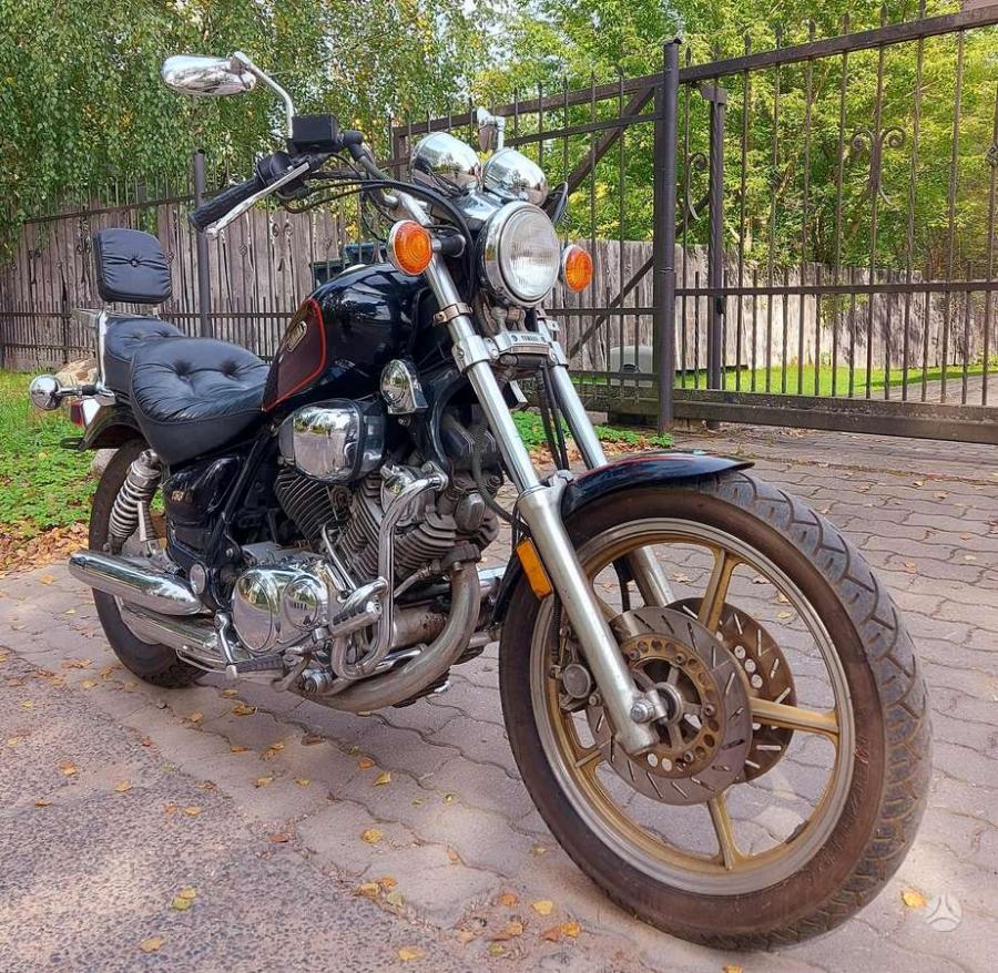Black Yamaha XV 1989 in Vilnius, with an engine capacity of 0.75 L and mileage of 40 thousand km for 850 €, photo 7 on AUTOMOTO.COM.LV