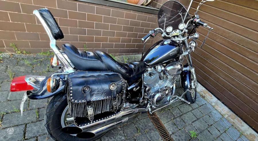 Melns Yamaha XV 1992 Panevēža, ar dzinēja tilpumu 1.10 L un nobraukumu 39 tūkst. km par 2500 €, foto 5 vietnē AUTOMOTO.COM.LV