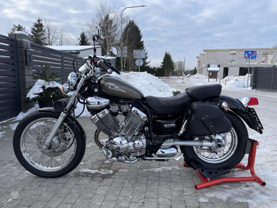 Black Yamaha XV 1999 in Klaipeda, with an engine capacity of 0.54 L and mileage of 6 thousand km for 2500 €, photo 1 on AUTOMOTO.COM.LV