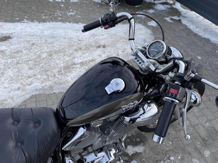 Black Yamaha XV 1999 in Klaipeda, with an engine capacity of 0.54 L and mileage of 6 thousand km for 2500 €, photo 15 on AUTOMOTO.COM.LV