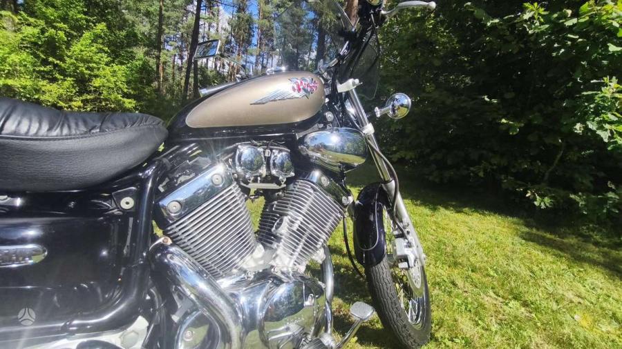 Melns Yamaha XV 2001 Alīta, ar dzinēja tilpumu 0.54 L un nobraukumu 8 tūkst. km par 2600 €, foto 17 vietnē AUTOMOTO.COM.LV