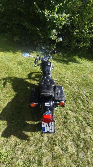 Melns Yamaha XV 2001 Alīta, ar dzinēja tilpumu 0.54 L un nobraukumu 8 tūkst. km par 2600 €, foto 21 vietnē AUTOMOTO.COM.LV