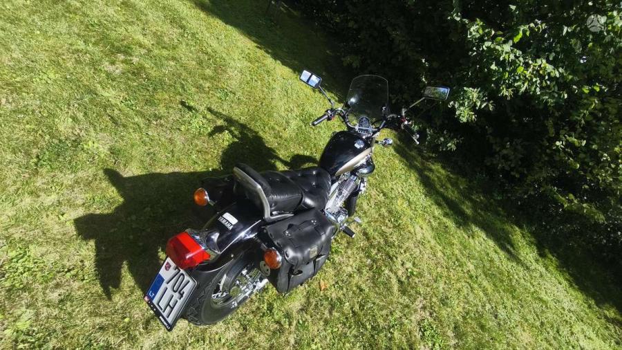 Melns Yamaha XV 2001 Alīta, ar dzinēja tilpumu 0.54 L un nobraukumu 8 tūkst. km par 2600 €, foto 24 vietnē AUTOMOTO.COM.LV