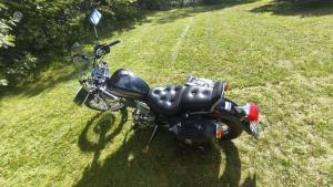 Melns Yamaha XV 2001 Alīta, ar dzinēja tilpumu 0.54 L un nobraukumu 8 tūkst. km par 2600 €, foto 25 vietnē AUTOMOTO.COM.LV