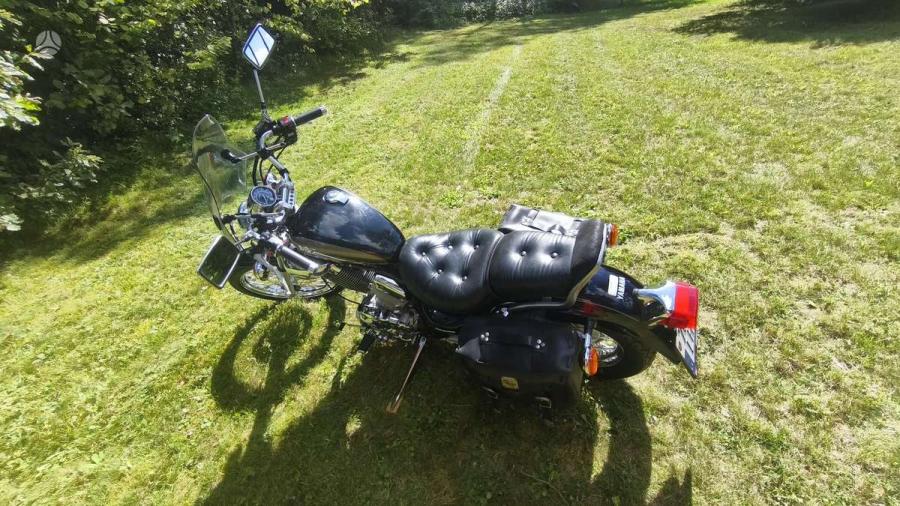 Melns Yamaha XV 2001 Alīta, ar dzinēja tilpumu 0.54 L un nobraukumu 8 tūkst. km par 2600 €, foto 25 vietnē AUTOMOTO.COM.LV
