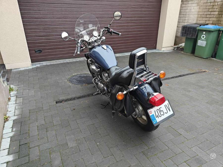 Blue Yamaha XV 1993 in Kaunas, with an engine capacity of 0.75 L and mileage of 28 thousand km for 1800 €, photo 4 on AUTOMOTO.COM.LV