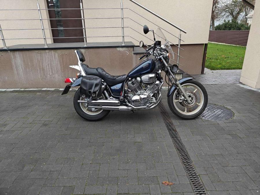 Blue Yamaha XV 1993 in Kaunas, with an engine capacity of 0.75 L and mileage of 28 thousand km for 1800 €, photo 6 on AUTOMOTO.COM.LV