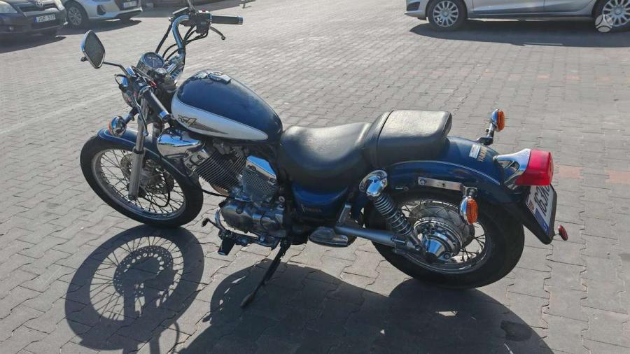 Blue Yamaha XV 1997 in Vilnius, with an engine capacity of 0.54 L and mileage of 68 thousand km for 1250 €, photo 1 on AUTOMOTO.COM.LV
