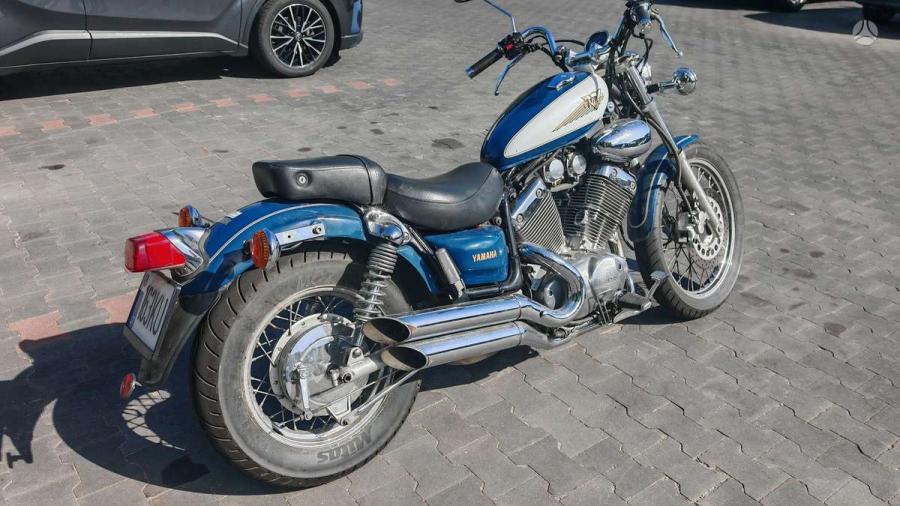 Blue Yamaha XV 1997 in Vilnius, with an engine capacity of 0.54 L and mileage of 68 thousand km for 1250 €, photo 4 on AUTOMOTO.COM.LV