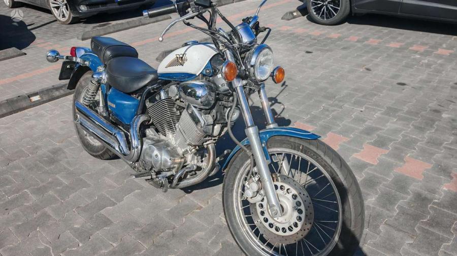 Blue Yamaha XV 1997 in Vilnius, with an engine capacity of 0.54 L and mileage of 68 thousand km for 1250 €, photo 5 on AUTOMOTO.COM.LV