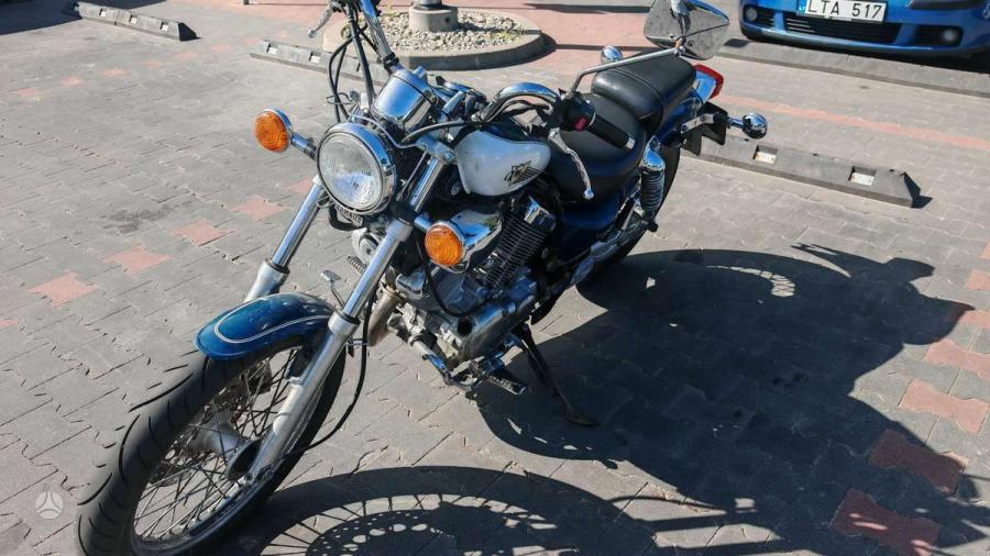 Blue Yamaha XV 1997 in Vilnius, with an engine capacity of 0.54 L and mileage of 68 thousand km for 1250 €, photo 6 on AUTOMOTO.COM.LV