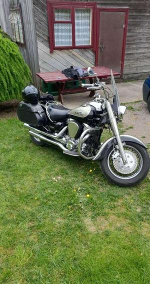 Grey Yamaha XV 2001 in Kaunas, with an engine capacity of 1.60 L and mileage of 60 thousand km for 3800 €, photo 8 on AUTOMOTO.COM.LV
