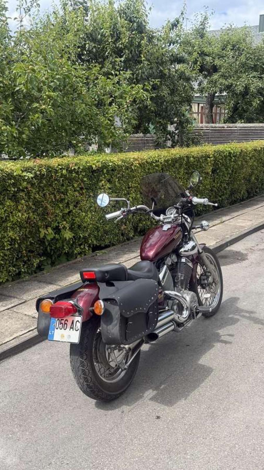 Sarkans Yamaha XV 1993 Klaipėda, ar dzinēja tilpumu 0.54 L un nobraukumu 38 tūkst. km par 1900 €, foto 4 vietnē AUTOMOTO.COM.LV
