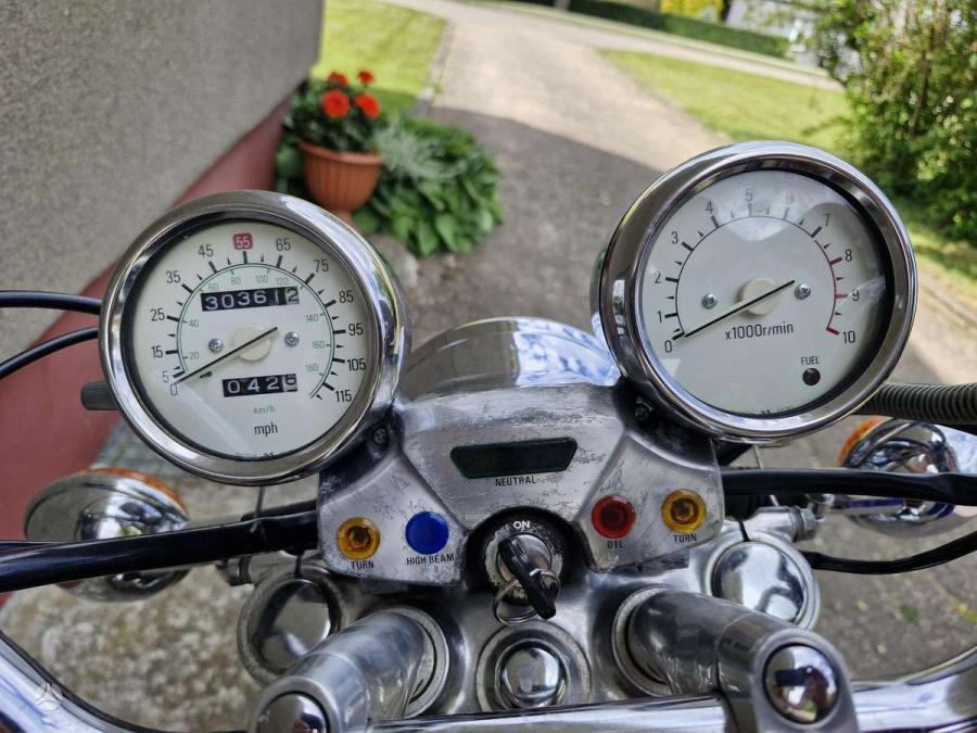 Red Yamaha XV 1995 in Kaunas, with an engine capacity of 0.75 L and mileage of 31 thousand km for 1950 €, photo 11 on AUTOMOTO.COM.LV