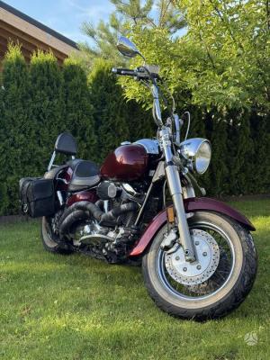 Red Yamaha XV 2003 in Vilnius, with an engine capacity of 1.60 L and mileage of 51 thousand km for 4100 €, photo  on AUTOMOTO.COM.LV