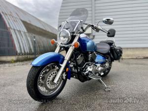 Melns Yamaha XVS 1100 2001 Tallina, ar dzinēja tilpumu 1.06 L un nobraukumu 30 tūkst. km par 4700 €, foto  vietnē AUTOMOTO.COM.LV