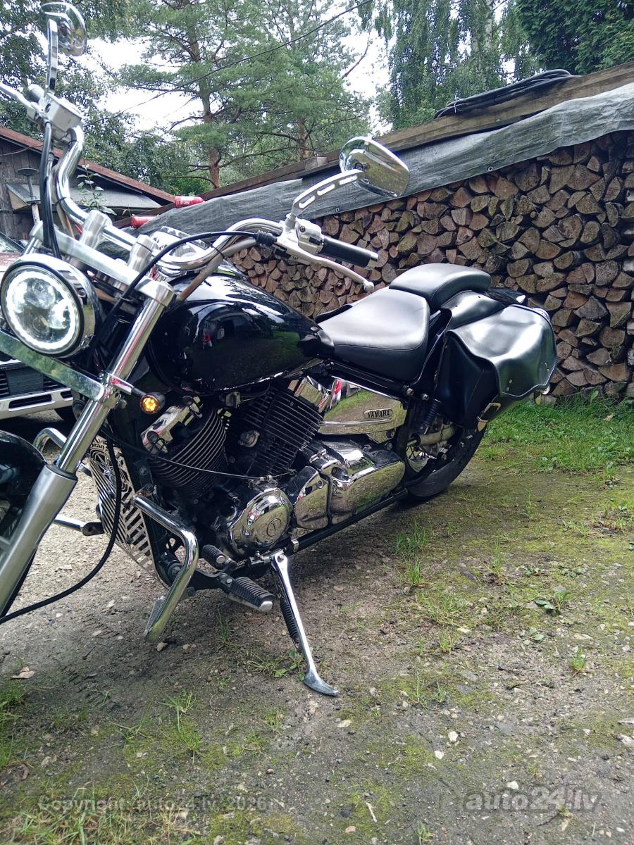 Melns Yamaha XVS 650 2000 Tiri, ar dzinēja tilpumu 0.65 L un nobraukumu 43 tūkst. km par 3000 €, foto 5 vietnē AUTOMOTO.COM.LV