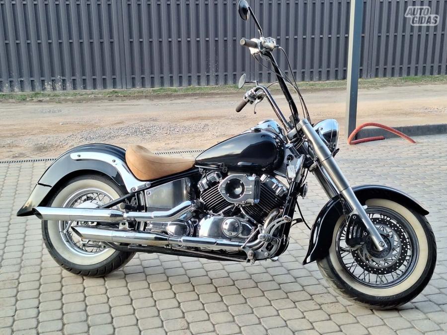 Black Yamaha XVS 2000 in Jurbarkas, with an engine capacity of 0.65 L and mileage of 31 thousand km for 3000 €, photo 7 on AUTOMOTO.COM.LV