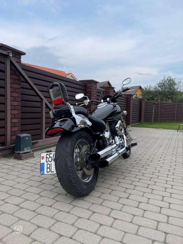 Black Yamaha XVS 2002 in Klaipeda, with an engine capacity of 1.10 L and mileage of 46 thousand km for 3500 €, photo 6 on AUTOMOTO.COM.LV