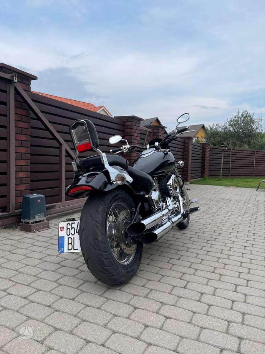 Black Yamaha XVS 2002 in Klaipeda, with an engine capacity of 1.10 L and mileage of 46 thousand km for 3500 €, photo 7 on AUTOMOTO.COM.LV