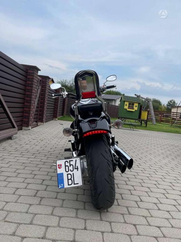 Black Yamaha XVS 2002 in Klaipeda, with an engine capacity of 1.10 L and mileage of 46 thousand km for 3500 €, photo 7 on AUTOMOTO.COM.LV
