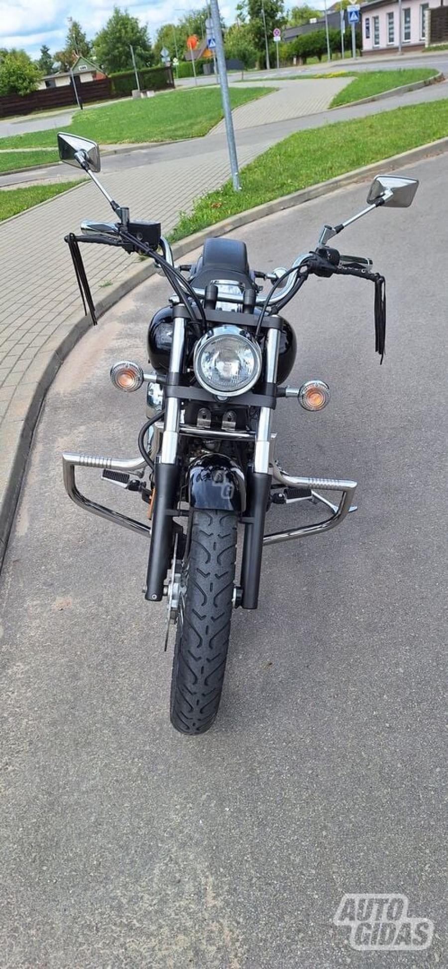 Black Yamaha XVS 2009 in Mazeikiai, with an engine capacity of 0.65 L and mileage of 13 thousand km for 4200 €, photo 4 on AUTOMOTO.COM.LV