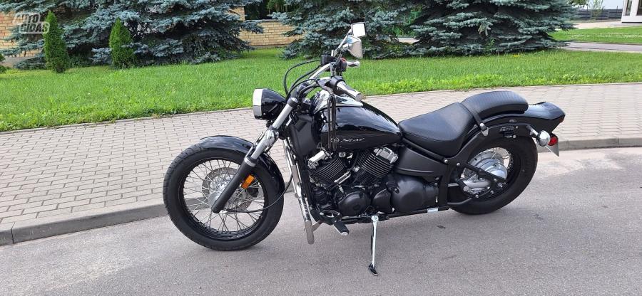 Black Yamaha XVS 2009 in Mazeikiai, with an engine capacity of 0.65 L and mileage of 13 thousand km for 4200 €, photo 9 on AUTOMOTO.COM.LV
