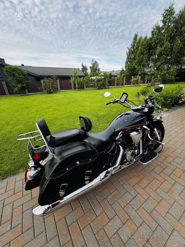 Black Yamaha XVS 2013 in Vilnius, with an engine capacity of 1.30 L and mileage of 45 thousand km for 5199 €, photo 1 on AUTOMOTO.COM.LV
