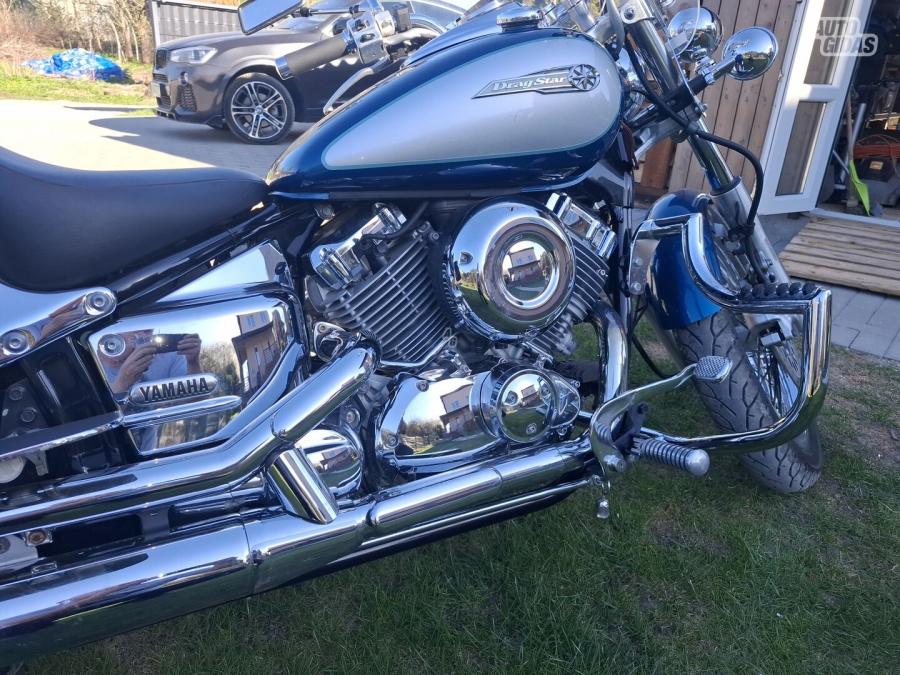 Blue Yamaha XVS 1998 in Vilnius, with an engine capacity of 0.65 L and mileage of 22 thousand km for 3650 €, photo 8 on AUTOMOTO.COM.LV