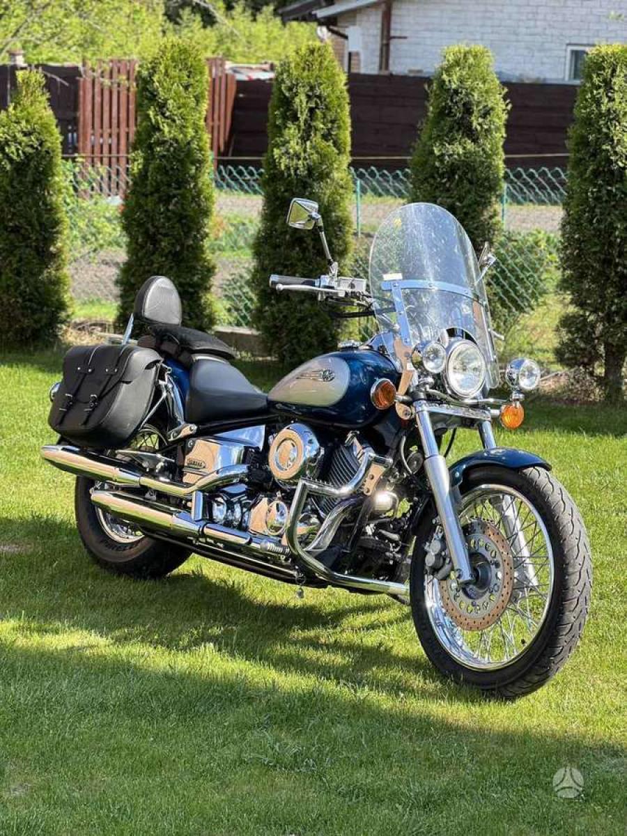 Blue Yamaha XVS 1998 in Vilnius, with an engine capacity of 0.65 L and mileage of 22 thousand km for 3350 €, photo 3 on AUTOMOTO.COM.LV