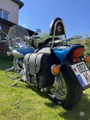 Blue Yamaha XVS 1998 in Vilnius, with an engine capacity of 0.65 L and mileage of 22 thousand km for 3350 €, photo 6 on AUTOMOTO.COM.LV