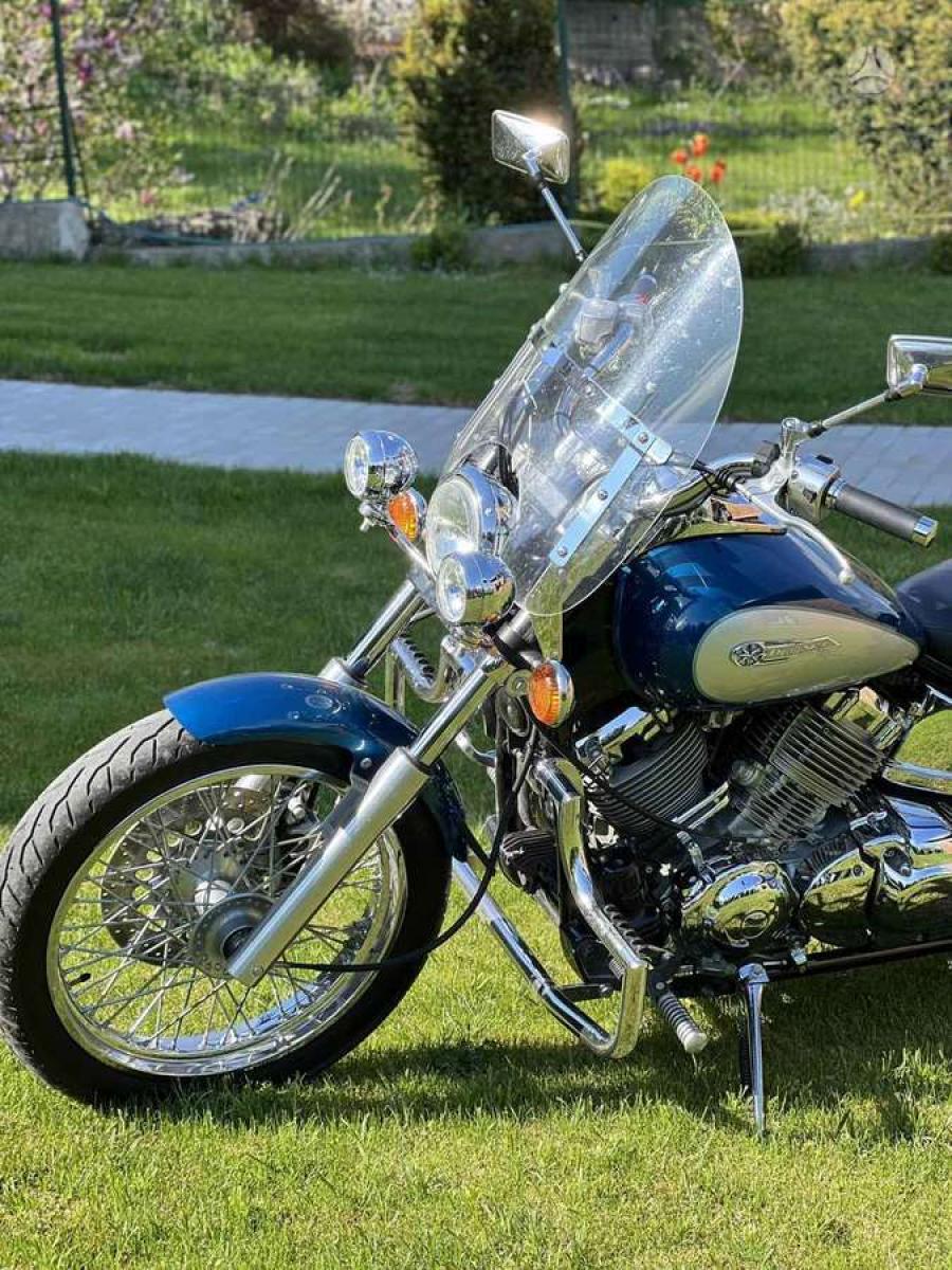 Blue Yamaha XVS 1998 in Vilnius, with an engine capacity of 0.65 L and mileage of 22 thousand km for 3350 €, photo 7 on AUTOMOTO.COM.LV