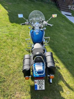 Blue Yamaha XVS 1998 in Vilnius, with an engine capacity of 0.65 L and mileage of 22 thousand km for 3350 €, photo 9 on AUTOMOTO.COM.LV