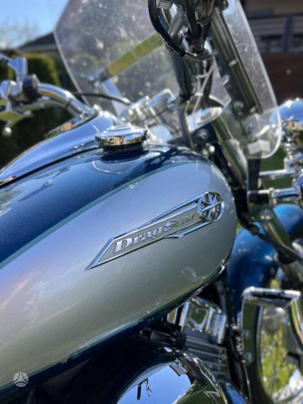 Blue Yamaha XVS 1998 in Vilnius, with an engine capacity of 0.65 L and mileage of 22 thousand km for 3350 €, photo 9 on AUTOMOTO.COM.LV