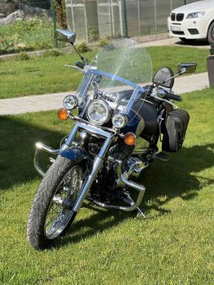 Blue Yamaha XVS 1998 in Vilnius, with an engine capacity of 0.65 L and mileage of 22 thousand km for 3350 €, photo 14 on AUTOMOTO.COM.LV