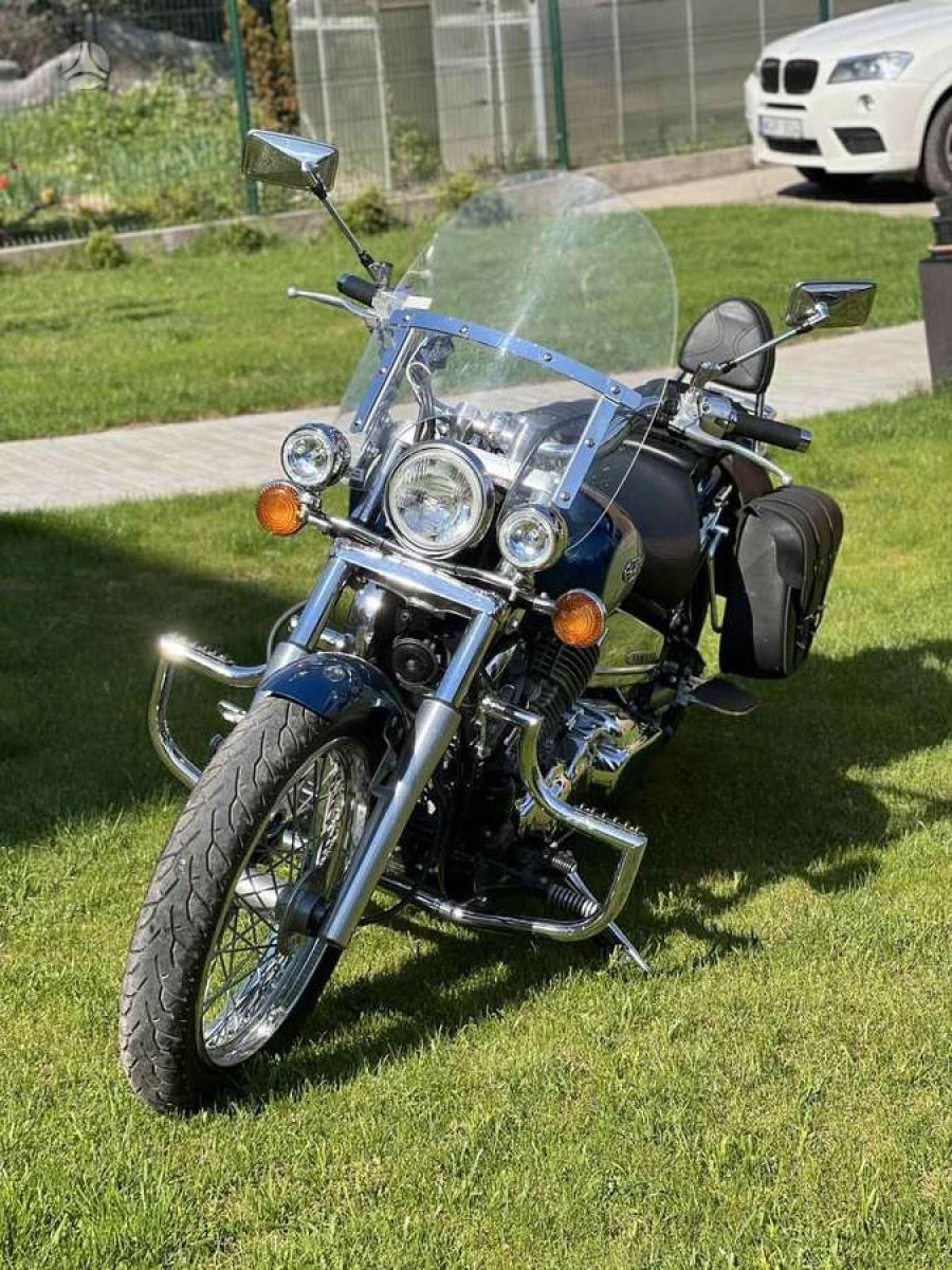 Blue Yamaha XVS 1998 in Vilnius, with an engine capacity of 0.65 L and mileage of 22 thousand km for 3350 €, photo 14 on AUTOMOTO.COM.LV