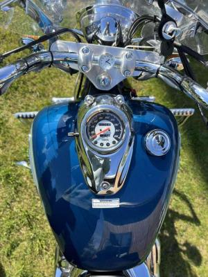 Blue Yamaha XVS 1998 in Vilnius, with an engine capacity of 0.65 L and mileage of 22 thousand km for 3350 €, photo 17 on AUTOMOTO.COM.LV