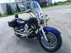 Zils Yamaha XVS 2007 Radviliškis, ar dzinēja tilpumu 1.06 L un nobraukumu 25 tūkst. km par 3500 €, foto  vietnē AUTOMOTO.COM.LV