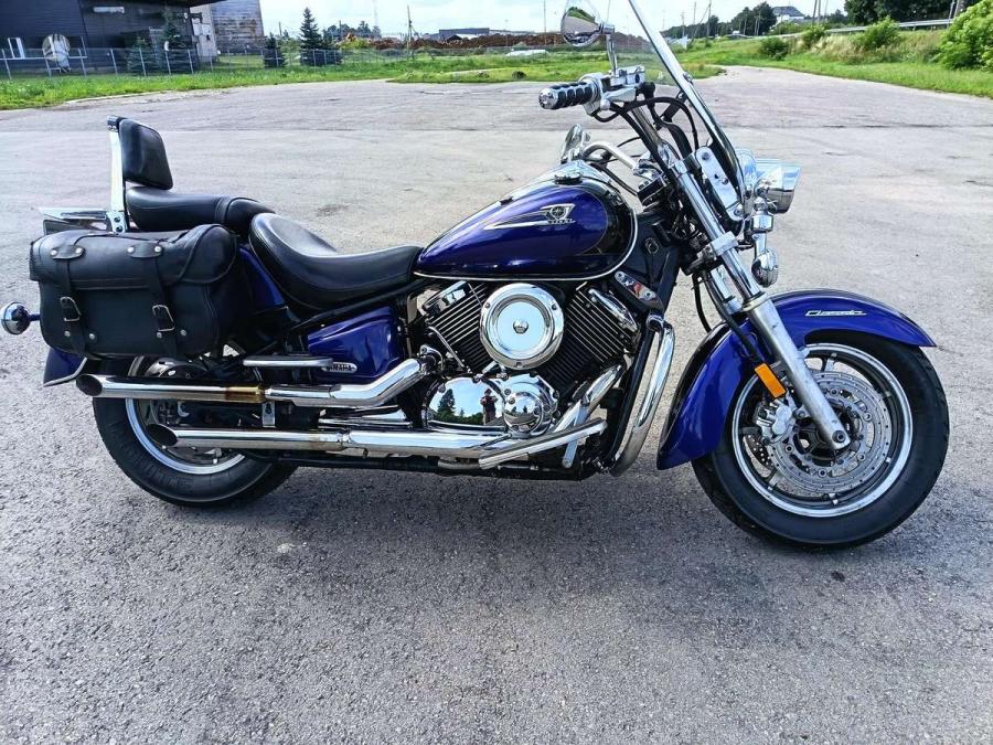 Blue Yamaha XVS 2007 in Radviliskis, with an engine capacity of 1.06 L and mileage of 25 thousand km for 3500 €, photo 5 on AUTOMOTO.COM.LV