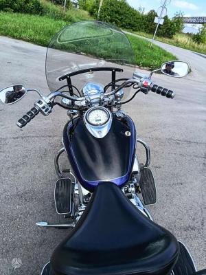 Blue Yamaha XVS 2007 in Radviliskis, with an engine capacity of 1.06 L and mileage of 25 thousand km for 3500 €, photo 8 on AUTOMOTO.COM.LV