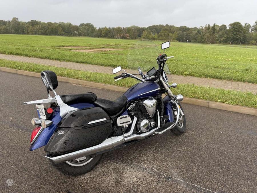 Blue Yamaha XVS 2007 in Kaunas, with an engine capacity of 1.30 L and mileage of 49 thousand km for 4999 €, photo 8 on AUTOMOTO.COM.LV