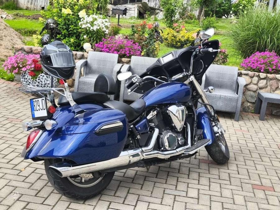 Blue Yamaha XVS 2013 in Silale, with an engine capacity of 1.30 L and mileage of 16 thousand km for 6300 €, photo 4 on AUTOMOTO.COM.LV