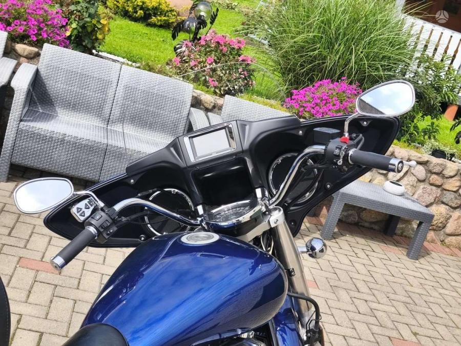 Blue Yamaha XVS 2013 in Silale, with an engine capacity of 1.30 L and mileage of 16 thousand km for 6300 €, photo 7 on AUTOMOTO.COM.LV