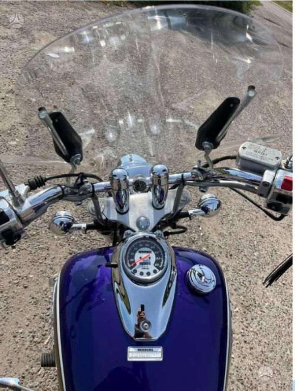 Blue Yamaha XVS 2026 in Kaunas, with an engine capacity of 0.65 L and mileage of 16 thousand km for 3650 €, photo 5 on AUTOMOTO.COM.LV